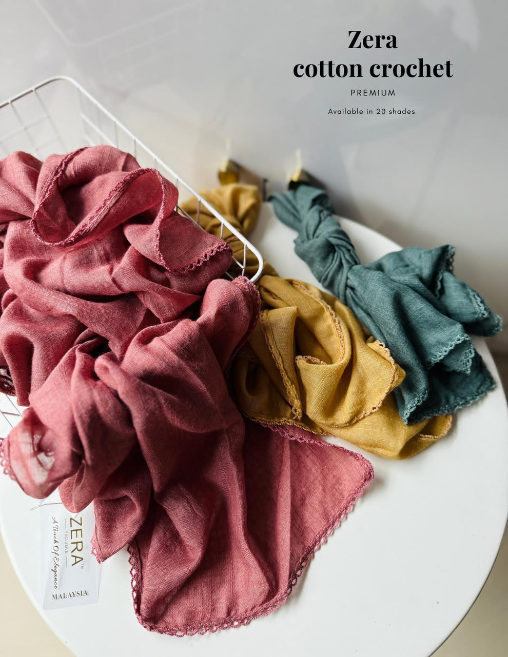 Zera Cotton Crochet Hijabs – Hijab Stories
