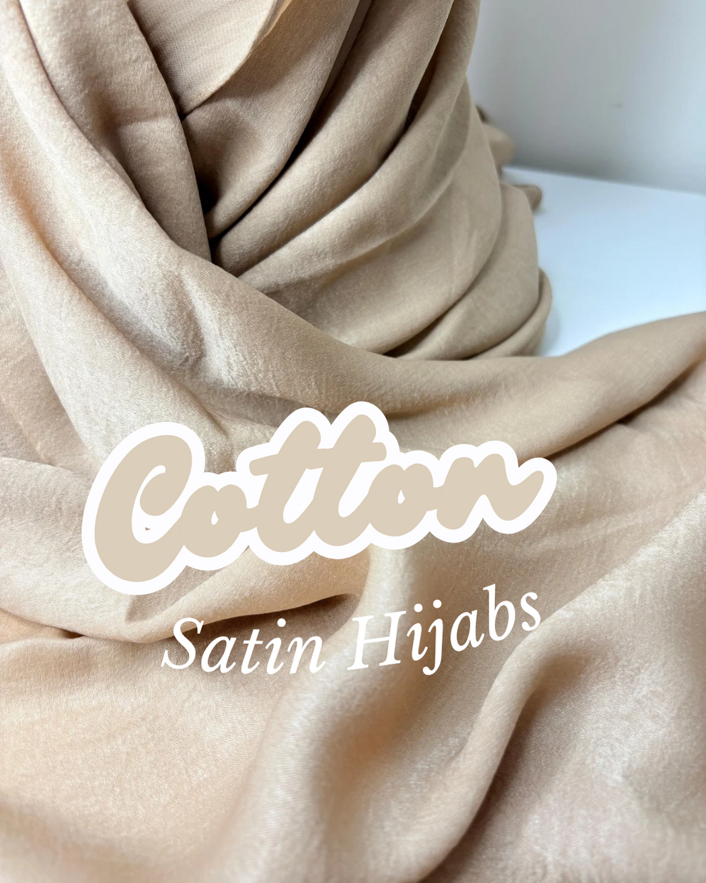 Cotton Satin Hijabs Summer 25 Edition | Sand Gold Party Wear – Hijab ...